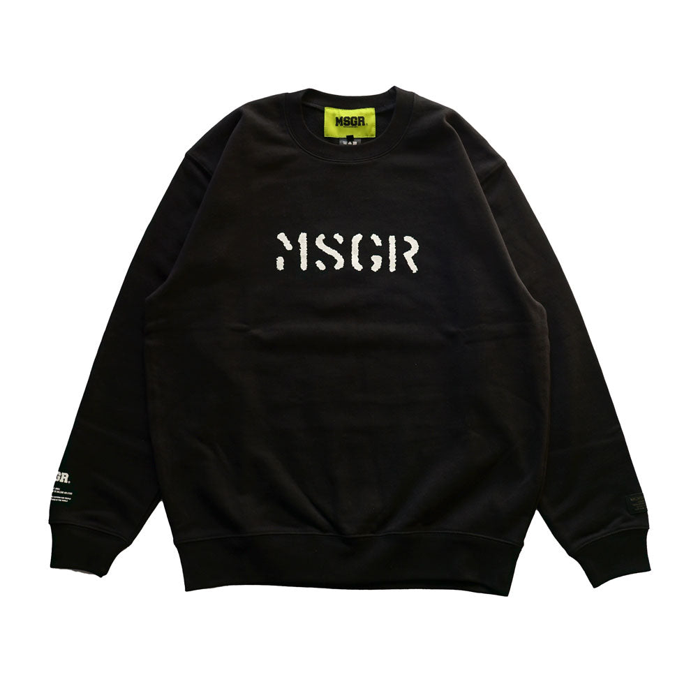 MSGR トレーナー / STENCIL LOGO 10OZ PILE CREW – boil FUKUOKA WEB STORE
